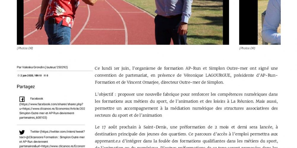 aprun | CFA du sport de la Réunion